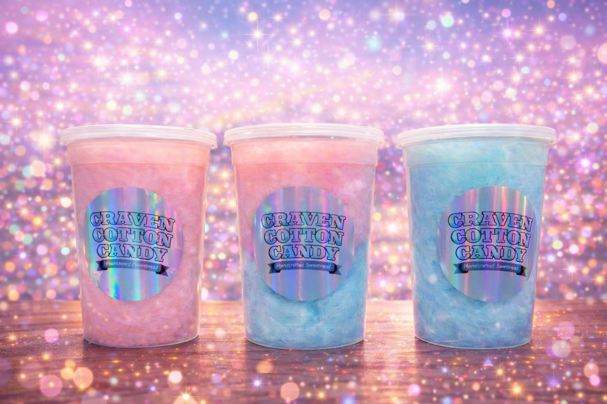 Cotton Candy Tub - Fresh Gourmet Cotton Candy – Crave'n Kettle Corn